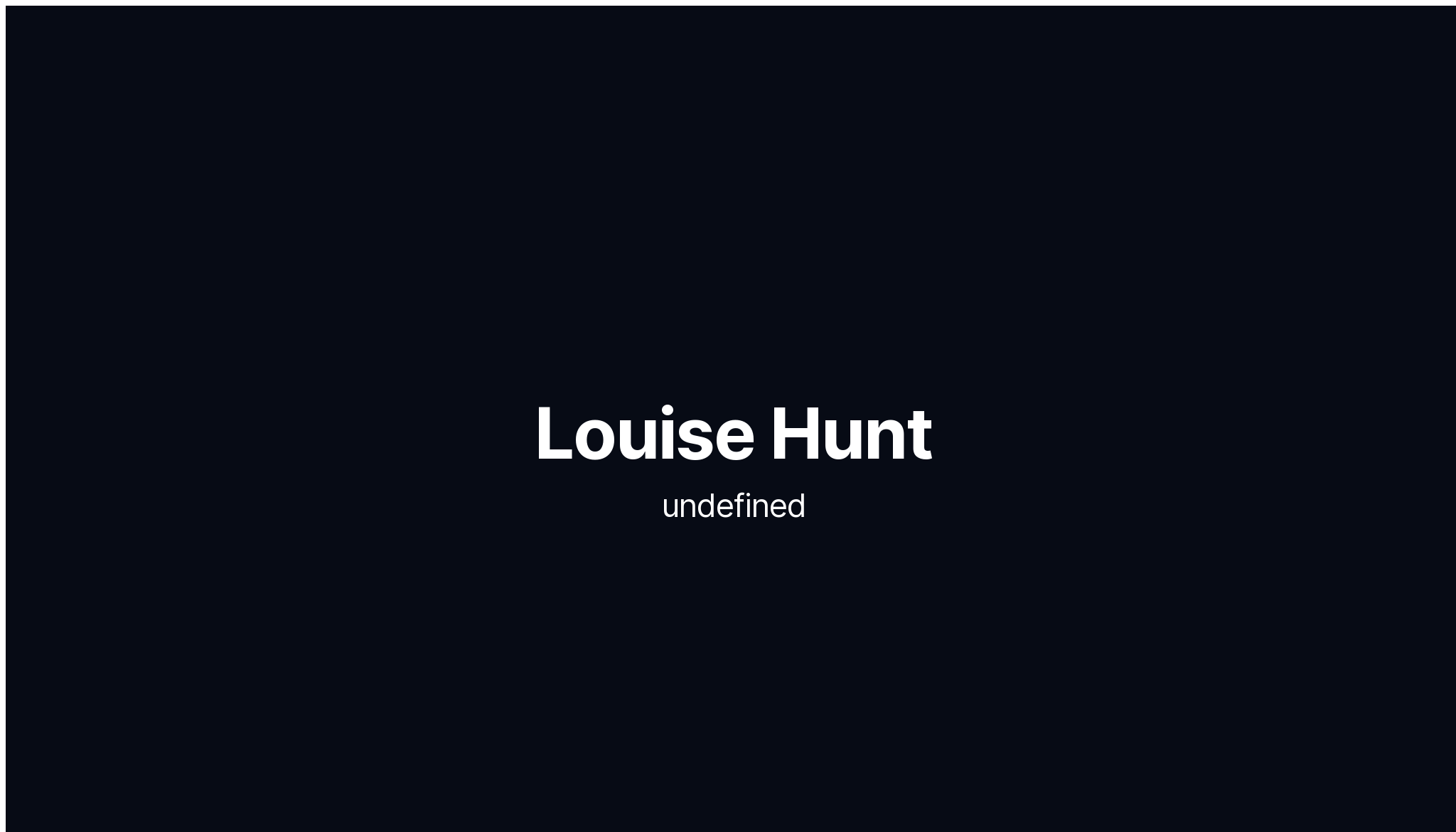 Louise Hunt | Welcome to my Social Blog