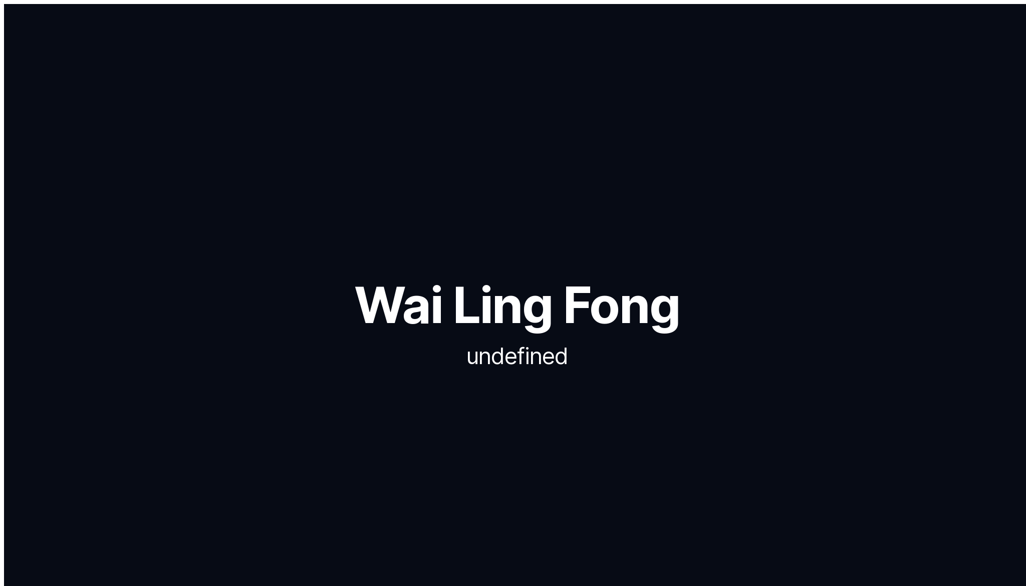 Wai Ling Fong | Welcome to my Social Blog